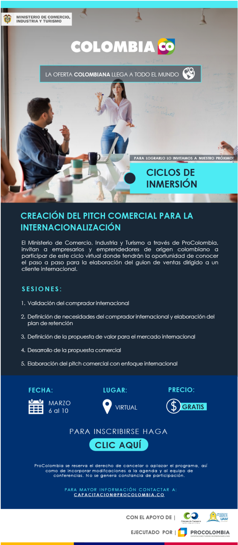 Creación del Pitch Comercial para la Internacionalización | CEmprende